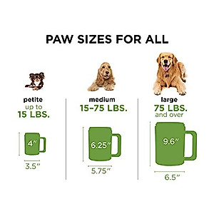 Paw Plunger - The Muddy Paw Cleaner for Dogs - Saves Carpet, Furniture, Bedding, Cars from Dirty Paw Prints - Use This Dog Paw Washer After Walks - Soft Bristles and Handle - Large, Black