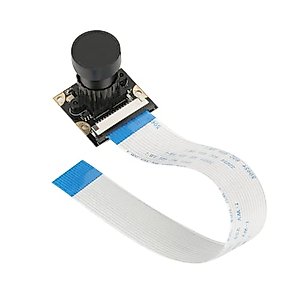 Socobeta 5MP Camera Module, OV5647 Chip 72° View Angle Clear Image Webcam Board High Sensitivity for Raspberry Pi B 3 2