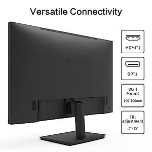 Viewedge 27 inch Monitor with 2K 2560 x 1440 IPS Panel 75hz | Computer Monitor 27 inch QHD with HDMI, DP and Wall Mountable | Eye Protection PC 1440p Monitor for Working and Gaming
