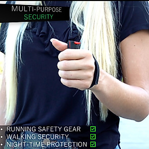 POLICE MAGNUM Pepper Spray Self Defense- Running Safety Gear- Made in The USA (2 Pack 1/2oz Joggers) (Black 2 Pack)