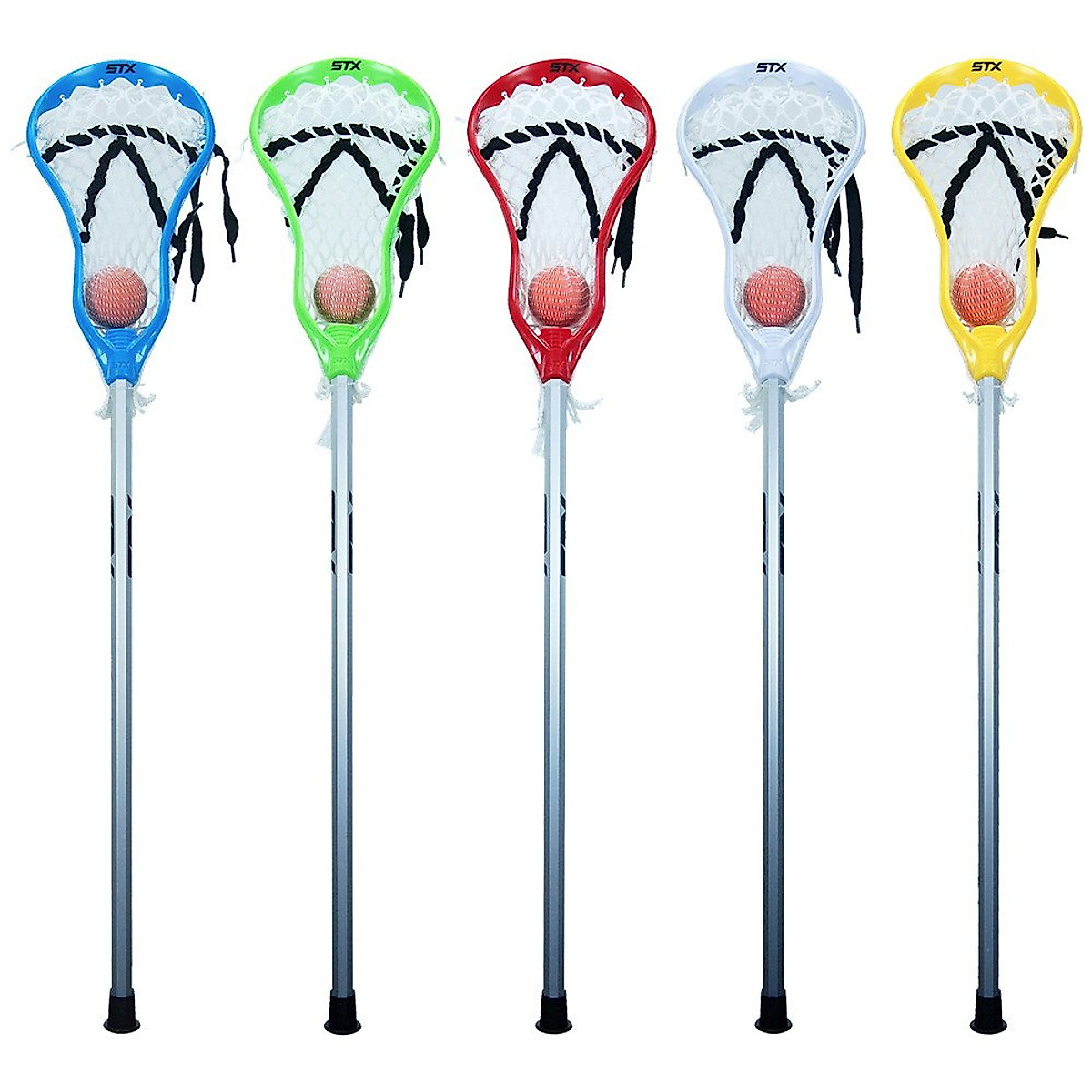 STX Lacrosse Mini Power with Aluminum Handle and Ball, Cyan, One Size