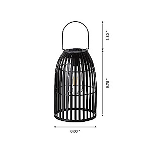 Solar Lantern Outdoor Waterproof Hanging Metal Birdcage Shaped Solar Powered Lantern Decorative Solar Light for Garden / Yard / Patio / Porch