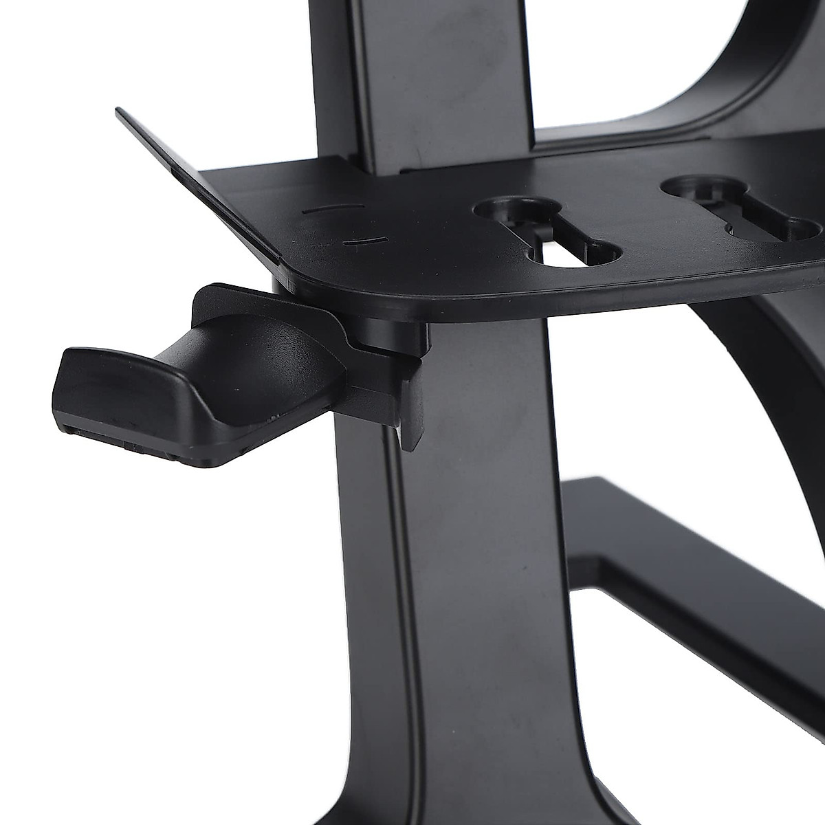 CHICIRIS VR Headset Stand and Controller Holder, Portable VR Headset Stand Compatible Easy to Install with a Stable Base for Rift S for Vive for Quest 2(Black)