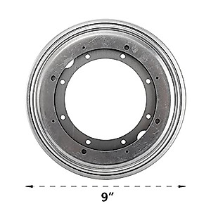 Fasmov 3 Pack 9 inches Lazy Susan 5/16 Thick Turntable Bearings with 6 Rubber Pads