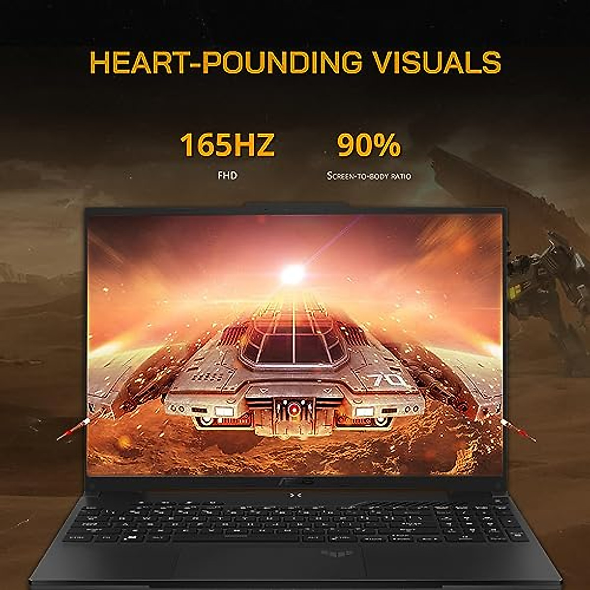 ASUS TUF A16 16'' FHD 165Hz Gaming Laptop, AMD Ryzen 7-7735HS, Radeon RX7600S V8G Graphics, 64GB DDR5 RAM, 2TB PCIe SSD, RGB Backlit Keyboard, Wi-Fi 6, HD Camera, Black, Win 11 Pro, 32GB USB Card