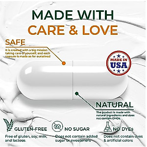 SIRUNES Marine Collagen Peptides, 120 Capsules - Fish Collagen Supplements for Women, Great for Hair, Skin, Nails, Joints & Bones - Made in USA