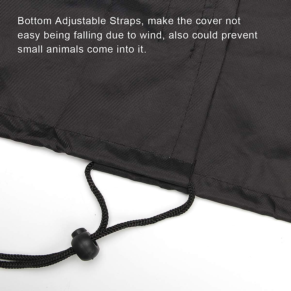 Luxiv Central Air Conditioner Covers, Air Conditioner Cover for Outside Units 24W x 24D x 30H Black Dust-Proof Waterproof AC Cover Outdoor AC Protection Cover (30W x 30D x 32H)