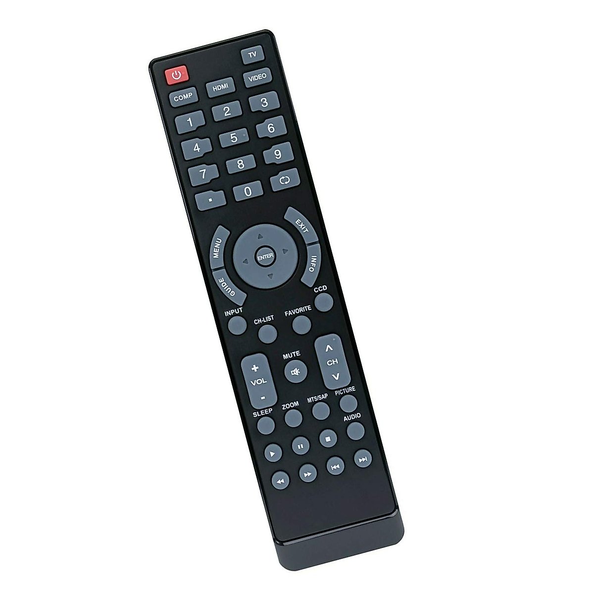 Replaced Remote Control Compatible for Insignia NS24E730A12 NS-F20TR NS-L46X-10A NS24E730A12A NS-L22Q-10A NS-40E560A11 NS-46E560A11 NS-55E560A11 NS-LCD26F NS-24FTV NS-42EPTV LCD LED LCD HDMI HDTV TV
