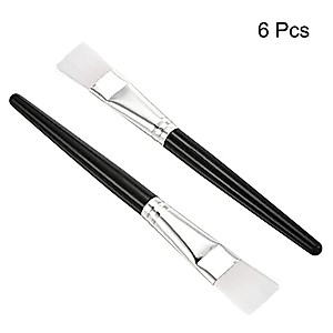 PATIKIL Succulent Cleaning Brush 6Pack 152mm Gardening Tools Plant Brush for Garden Black Handle