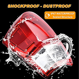 Nakuuly Tail Light Rear Lamp Compatible With 2016-2022 Toyota Tacoma Left Driver Side Taillight Brake Signal Assembly with Bulb # ‎81560-04170