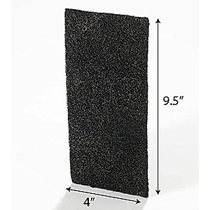 Nispira Activated Carbon Pre Filter Compatible with Holmes AER1 Air Purifier HAPF30AT HEPA Air Filter - 9.5” x 4” x 0.25” (4 Carbon Filters)