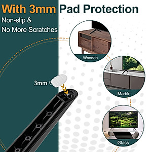 Yaotieci TV legs for TCL TV Stand legs, for Roku TV Stand Legs for TCL 32 inch 32S330 32S327 32S325 32S321 32S305 32S301, TV feet Stand Base for TCL with Screws, Easy to Install