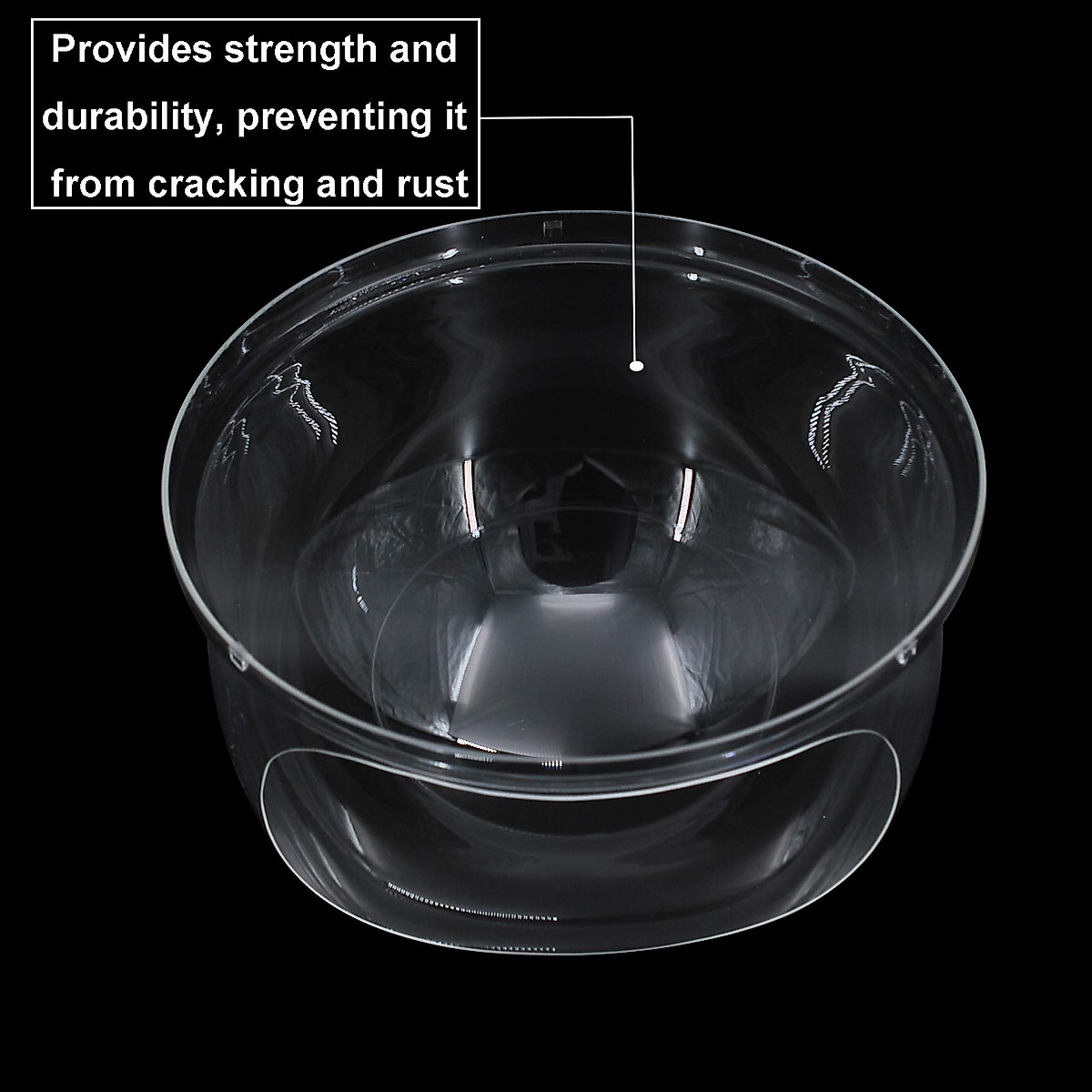 20.5" Commercial Cotton Candy Machine Bowl Bubble Cover Shield Floss Maker Clear Prevent Sugar Overload Plastic Cotton Candy Cover