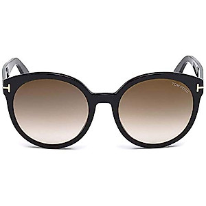 Tom Ford Sunglasses FT 0503 -F 01G Shiny Black/Brown Mirror