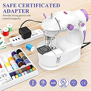 KPCB Tech Mini Sewing Machine for Beginners with 42 PCS Sewing Kit