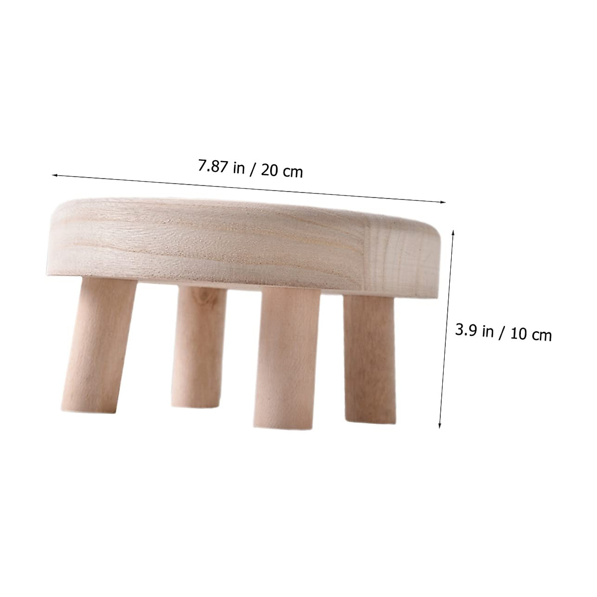 STOBAZA 2pcs Wooden Stool Flower Stand Wood Stool Flower Pot Riser Holder Decorative Plant Holder Bonsai Riser Plant Stands Wooden Plant Riser Plant Riser Holder Potted Plant Decorations