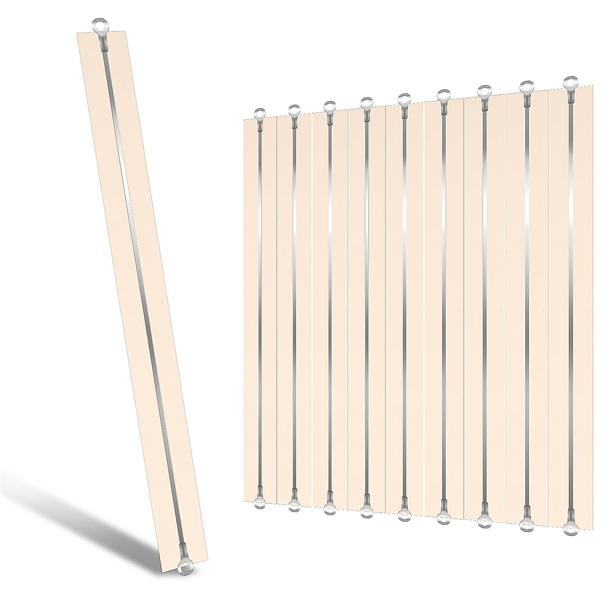 10 Pieces Heat Sealer Replacement Strip 8 inch Impulse Sealer Replacement Parts Element Grip 8 Inch Heat Seal Strips Replacement Elements Impulse Sealer Repair Kits, 200mmx2mm