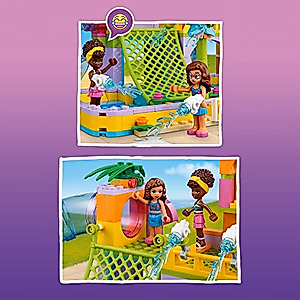 LEGO Friends Water Park Set 41720 Swimming Pool and Slides, Heartlake City Toy, Pretend Play Birthday Gift Idea for Kids Ages 6 Plus