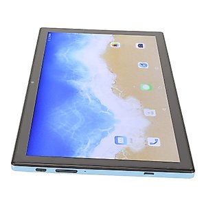 10 Inch Tablet, HD 1920x1200 IPS 2.4G 5G Dual Band WiFi Blue for Android 12 Kids Tablet 100-240V for Work (US Plug)