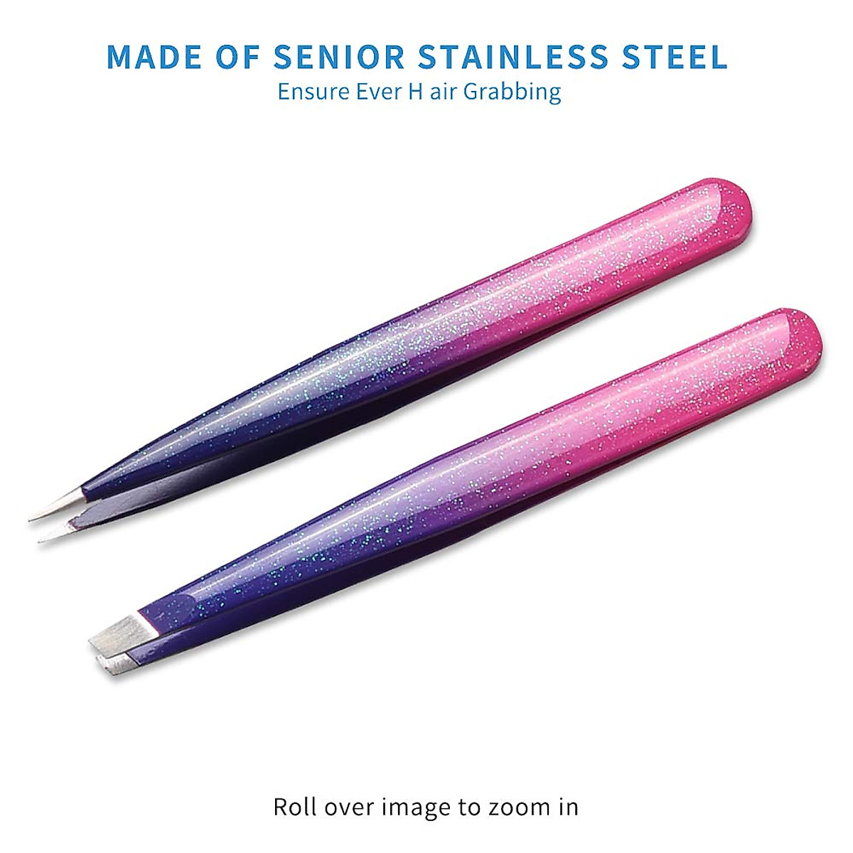 Precision Tweezers Set – Eyebrow Tweezers For Women Professional Stainless Steel Slant Pointed Tweezers For Ingrown Hair Removal, The Best Tweezer For Your Daily Beauty Routine – EMEOW