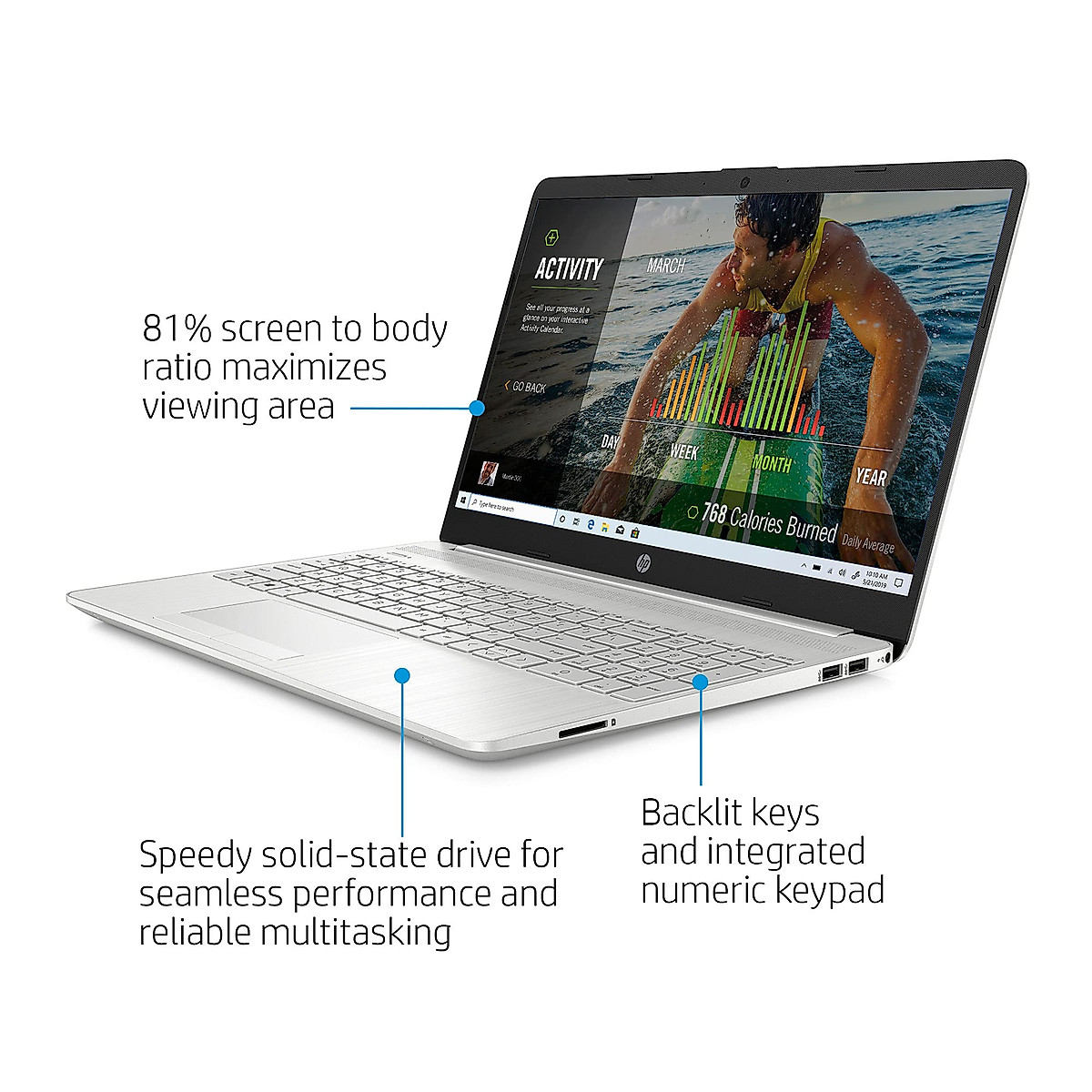 HP Newest Premium Laptop: 15.6" HD MicroEdge Touchscreen, 11th Gen Intel 4-Core i5-1135G7(Turbo Upto 4.2GHz), 12GB RAM, 1TB SSD, Iris Xe Graphics, WiFi, HDMI, Webcam, USB-C, Backlit-KYB, Win10H, TF