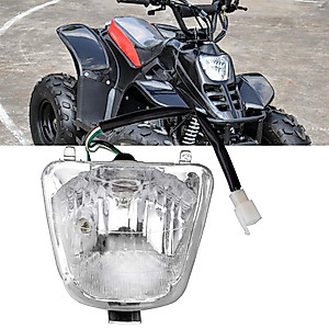 HIAORS Chinese ATV Quad Headlight Head Light Lamp Assembly for Taotao 3050C Coolster SunL 50cc 70cc 90cc 110cc 125cc 150cc Peace Mini Dinosaur Four Wheeler Parts