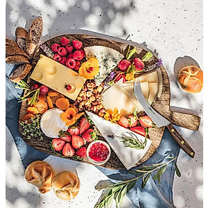 ARCOS Serie Nordika - Cheese Knife - Stainless Steel NITRUM - Size Blade 125 mm | 5 Inch Inch - Ovengkol Wood Handle 100% natural FSC - 100% Recycled Packaging