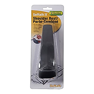 Softalk II Black Phone Shoulder Rest | Landline Telephone Accessory (00801M)