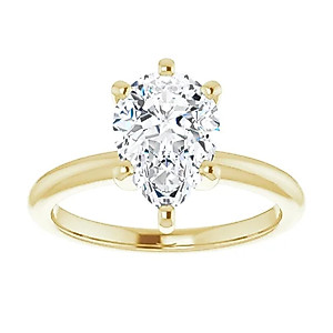 1.50 CT Pear Cut VVS1 Colorless Moissanite Engagement Ring Set, Wedding/Bridal Ring Set, Sterling Silver Vintage Antique Anniversary Best Ring Sets Gift for Wife