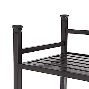 Home Zone Bathroom Storage Shelf with 3-Tiers and Wide Shelving Pattern | Restroom Over the Toilet Space Saver with Bronze Shadow Finish (Rustic Style)