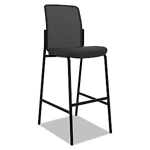 HON vl518 mesh Back Multi-Purpose Chair with arms, Supports up to 250 lb, 19" seat Height, Black seat, Black Back, Black Base