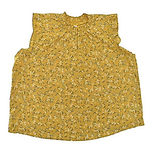 Old Navy Women's Smocked Neck Blouse (Yellow Floral) (XX-Large)