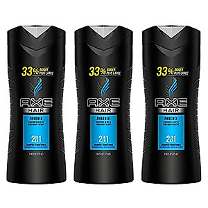 Axe Hair 2 in 1 - Phoenix - Shampoo + Conditioner - Net Wt. 16 FL OZ (473 mL) Per Bottle - Pack of 3 Bottles3