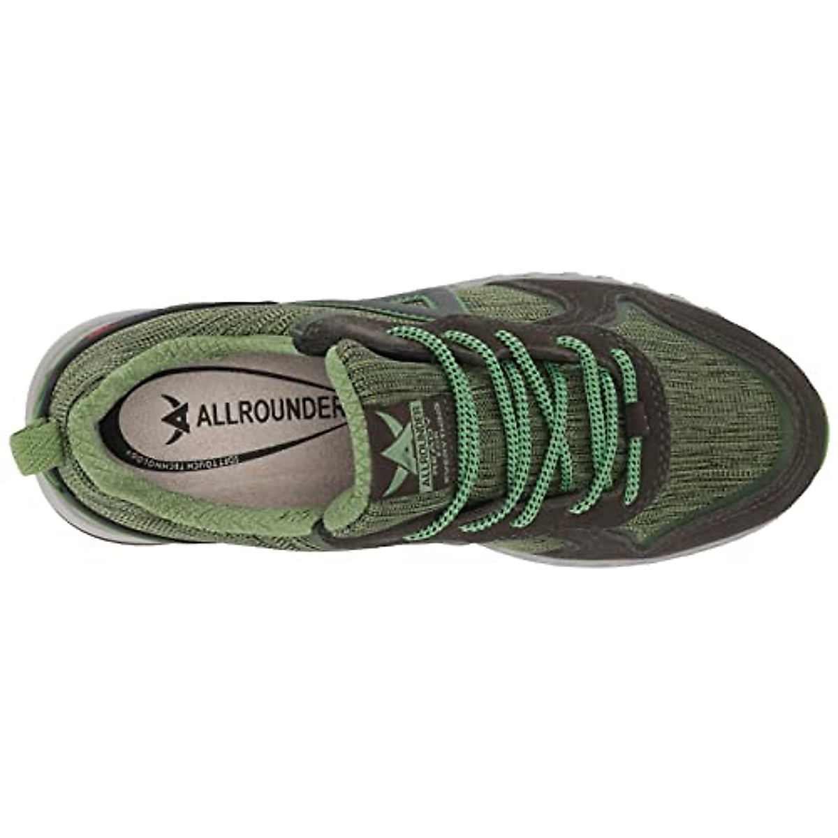 ALLROUNDER by MEPHISTO Women's Trail-Tex Sneaker, Black Olive, 9