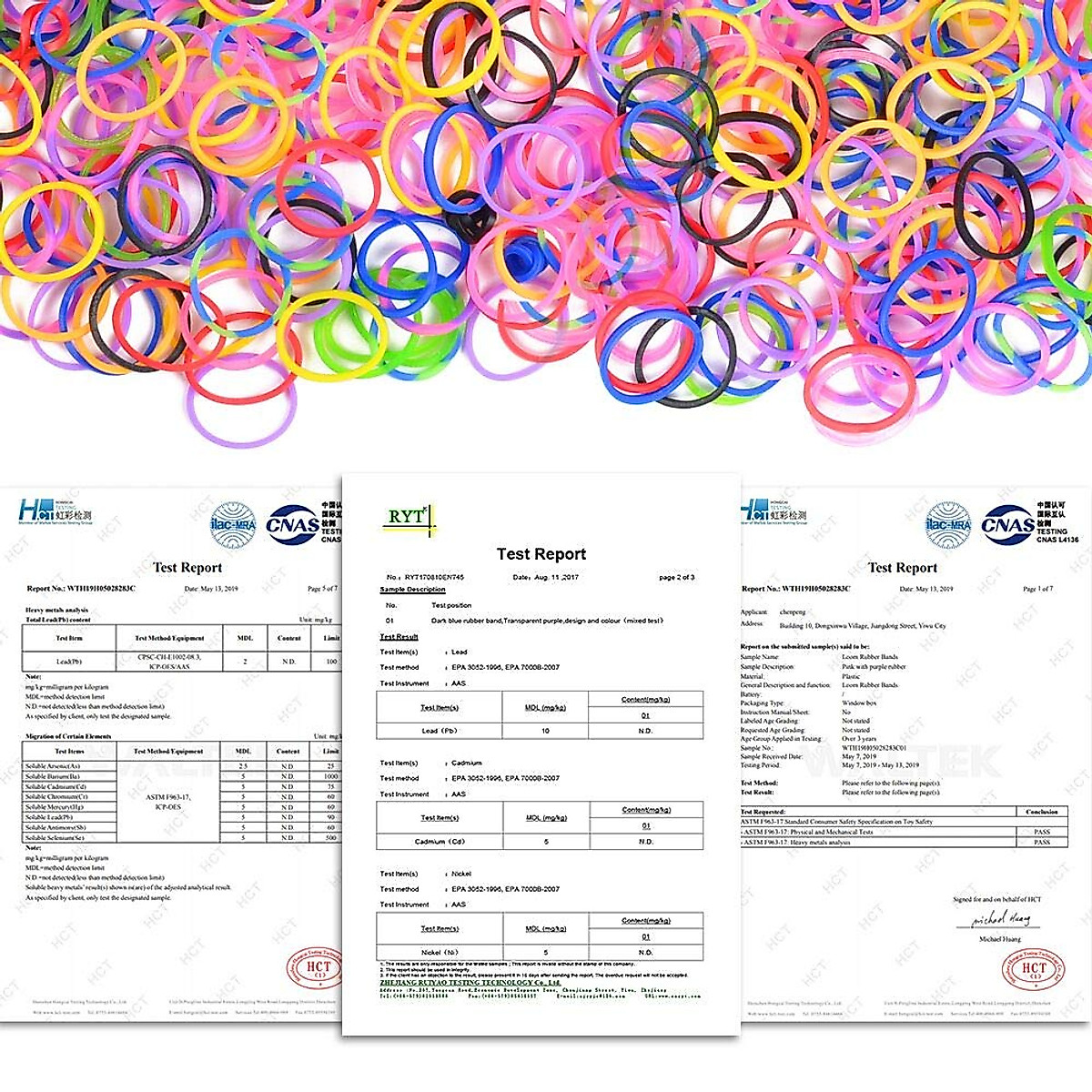 5400+ Colorful Rubber Bands Refill Set Includes: 4800+ Premium Quality Loom Rubber Bands in 12 Unique Colors + 300 S-Clips + 15 Lovely Charms + 6 Crochet Hooks, No Loom Board Include.