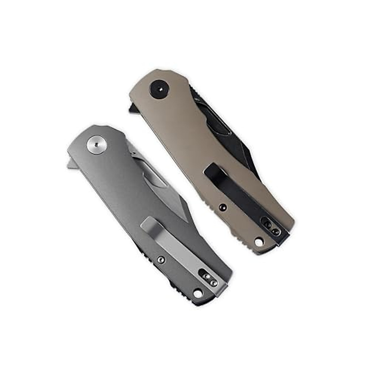 Petrified fish PFP03 Victor,3.58" K110 Satin Blade,140g Micarta Handel Flipper Liner lock Folding knife (Blue Satin)