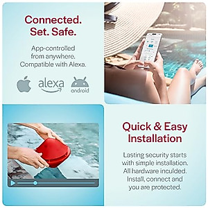 BCONE® System Pool Alarm by Lifebuoy® | Loud Pool Safety Alarms on Home & Pool Units | Floating Pool Alarm Certified ASTM F2208 | Connects to Alexa | Pool Alarms for Inground Pools and Above-Ground