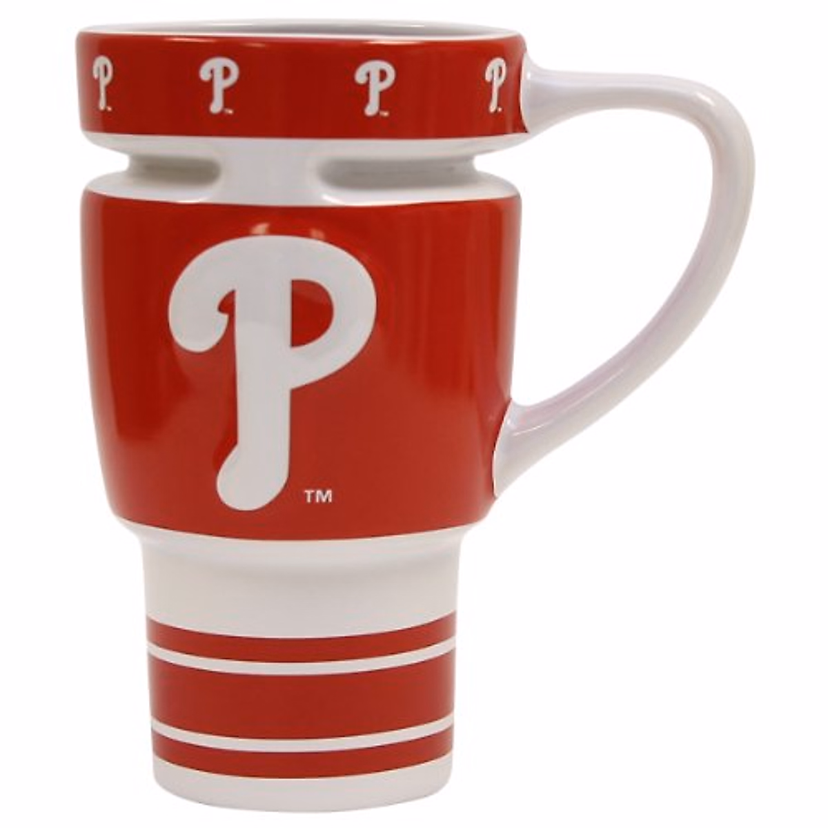 MLB Philadelphia Phillies Boelter 16 Ounce Sculpted Travel Mug