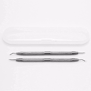 2-in-1 Facial Milia Removal and Whitehead Extractor & Lancet Circle Loop & Sharp Needle Pimple Popper Tool for Nose Face, Blemish Blackhead Extraction Pimple Acne (2pcs)