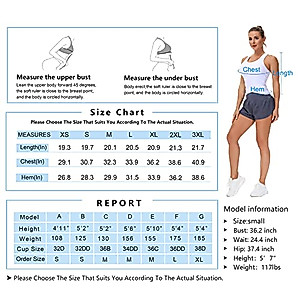 Women’s Racerback Workout Tank Tops with Built in Bra Sleeveless Running Yoga Shirts Slim Fit (Medium, Black)