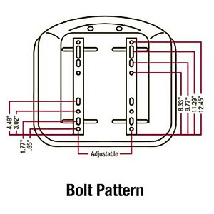 A & I Products Seat, Lawn & Garden, w/ Slide Track, BLK. Replacement for John Deere Part Number LGS100BL