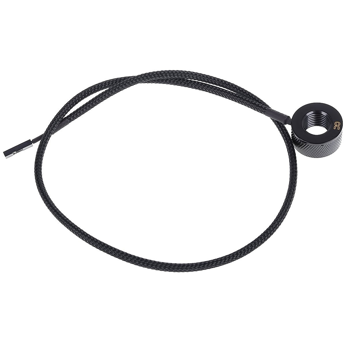 Alphacool 17363 Eiszapfen Temperature Sensor G1/4 IG/IG mit AG Adapter - deep Black Water Cooling Monitoring