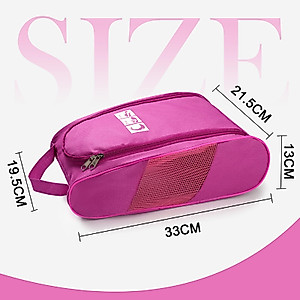 Ailaka Shoe Bag for Travel, Golf Shoe Bag Pouch Portable Large Shoes Storage Bag, Zipper Shoe Bags for Gym Sport Bowling