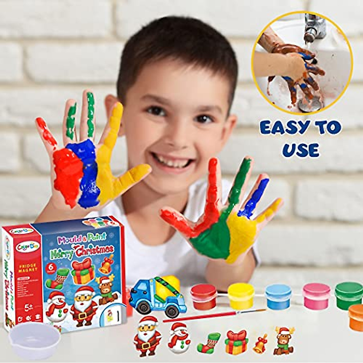 BUDDY N BUDDIES Mould and Coloring Gypsum, DIY Arts & Crafts Sculpture Kit, DIY Toy for Kids (Halloween)