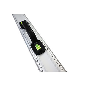 Aluminum Straight Edge Ruler with Handle, It is A Aluminum Ruler, A Straight Edge ruler and A Centimeter Ruler, Ideal Ruler for Cutting, Much Safer Because of The Handle. Easy to Use and Light Weight.