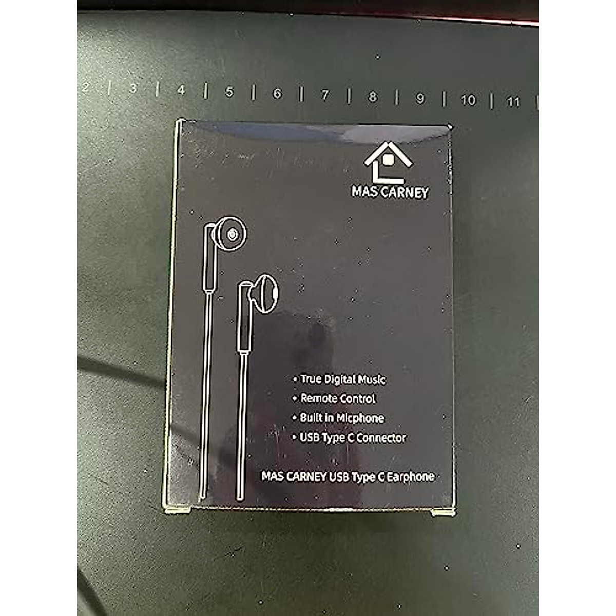 MAS CARNEY TI3 Wired USB Type C Headphones, USB C Earbuds, in-Ear Earphones with Microphone for Samsung S20, Huawei P30 P40, Oppo, Honor, Google Pixel and Other Smartphones with Type-C Interface