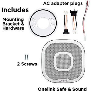 First Alert Onelink Safe & Sound - Smart Hardwired Smoke + Carbon Monoxide Alarm and Premium Home Speaker with Amazon Alexa