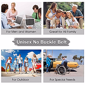 SUOSDEY No Buckle Invisible Stretch Belts for Men/Women Belt for Jeans pants No Hassle,No Bugle