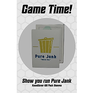 KeenClover Trading Card Sleeves 100 Pack Matte Standard Size, Strong and Thick Pure Jank 66mm x 91mm