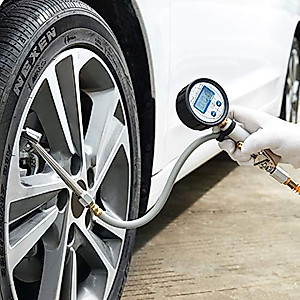 Amazon Basics Tire Inflator with Digital Gauge, 200 Max PSI